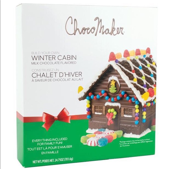 Choco Maker | Holiday | Nwt Winter Cabin Chocolate Gingerbread House ...